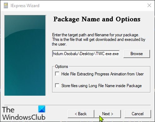 如何在 Windows 1110 上使用 Iexpress 将 Powershell 脚本 Ps1 文件转换为 Exe 